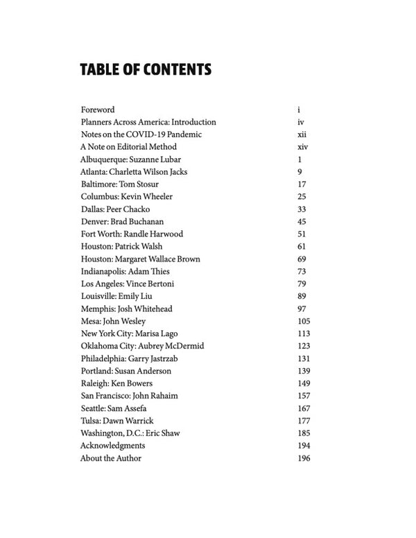 Planners Across America (PDF) - Planetizen Store