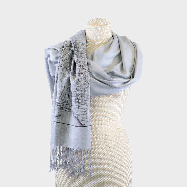 City Map Print Scarf - Los Angeles - Planetizen Store