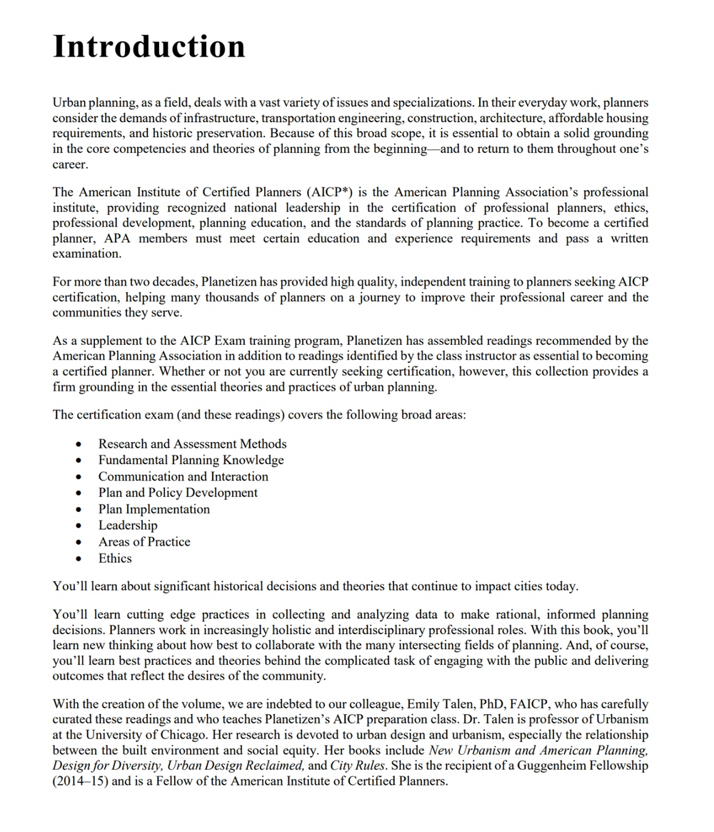 Planetizen Essential Readings in Urban Planning, 4th Edition ...